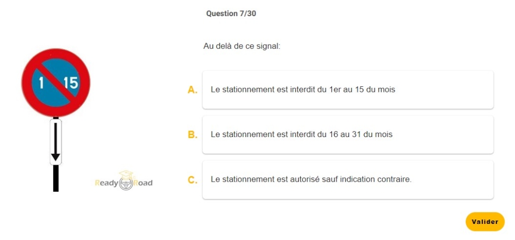 Quelles sont les questions posées lors de l'examen du permis de conduire